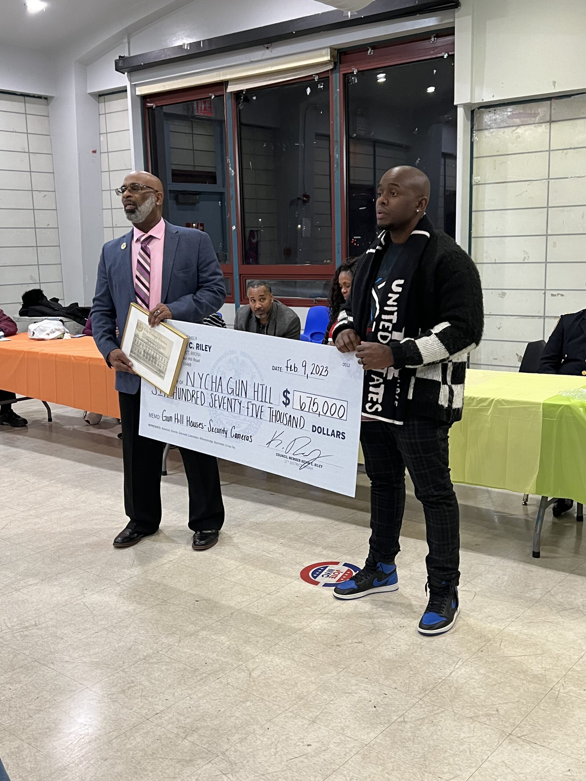 NYC Council Member Riley Presents Funding To Provide Gun Hill Houses ...