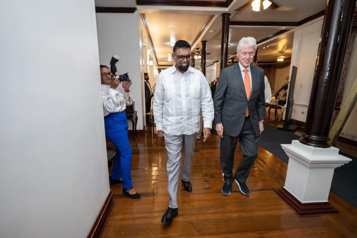 Guyana – President Hosts Dinner for Bill Clinton and French Foreign ...